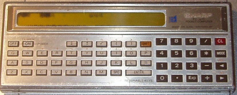 Sharp - PC-1210 - - Pir2 - Sharp PC1210 - Casio.ledudu.com - Casio pocket computer, calculator ...